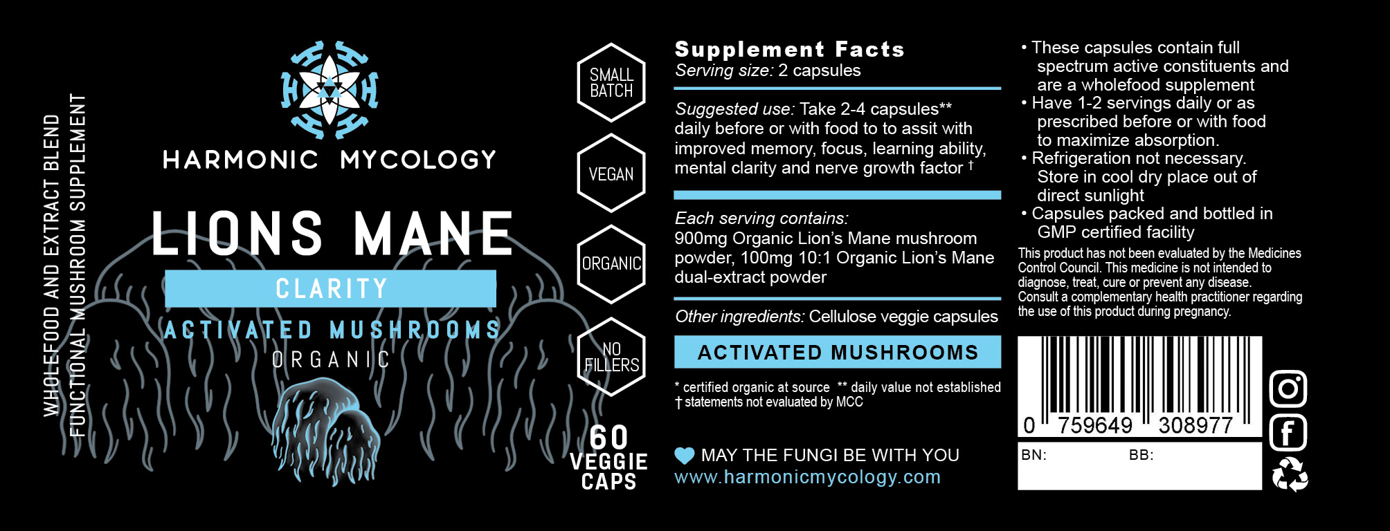 Lion’s Mane Capsules - The Spore Store